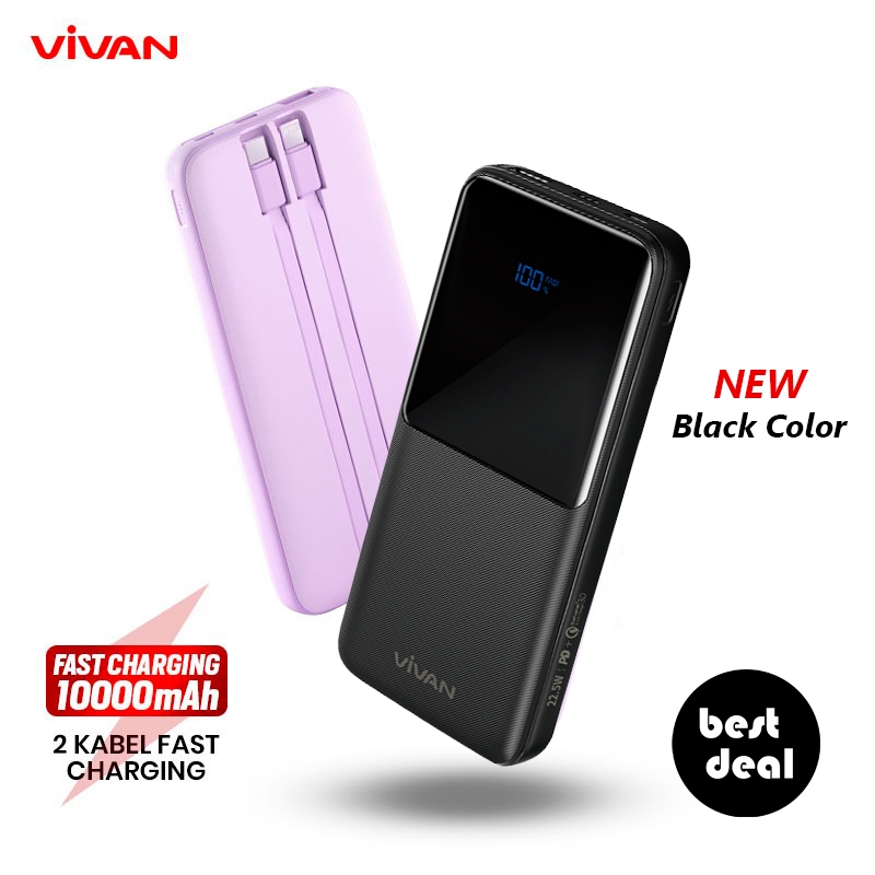 Jual Vivan VPB-E10 10000mAh Powerbank 22.5W PD Quick Charge LED Power ...