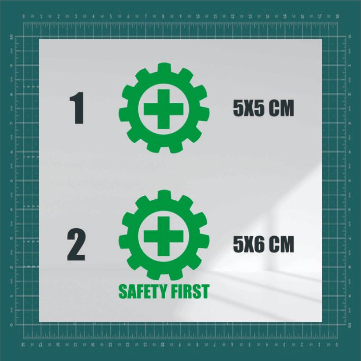 Jual Stiker UV Decal Gloss - Stiker Safety First | Shopee Indonesia