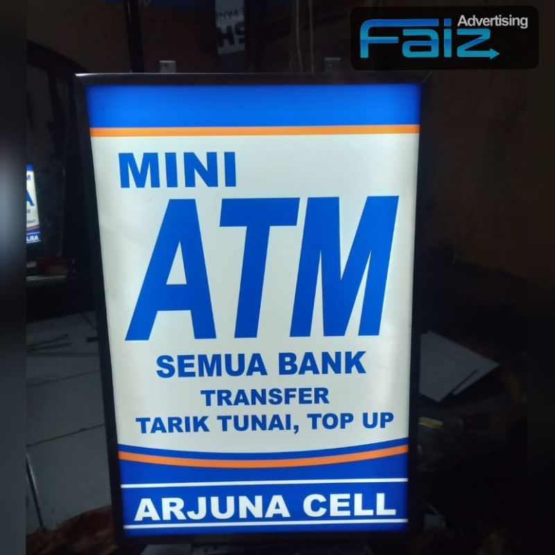 Jual NEON BOX MINI ATM AGEN BRI LINK CUSTOM AKRILIK| SATU HARI JADI ...