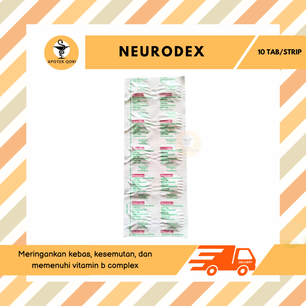 Jual NEURODEX STRIP 10 TABLET/VITAMIN B COMPLEX | Shopee Indonesia