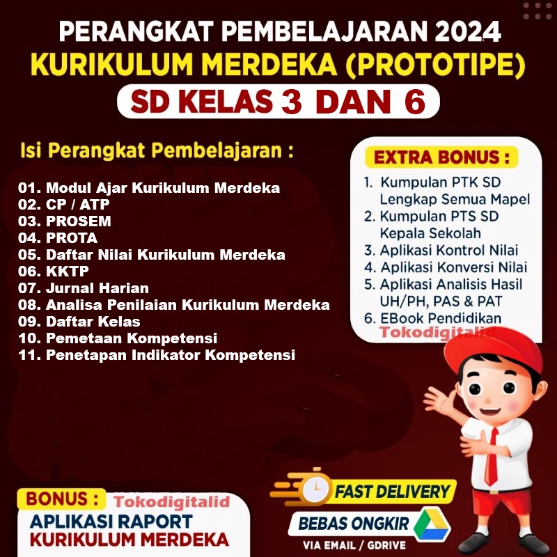 Jual PERANGKAT AJAR KURIKULUM MERDEKA UNTUK SD KELAS 3 DAN 6 2024 | Shopee Indonesia