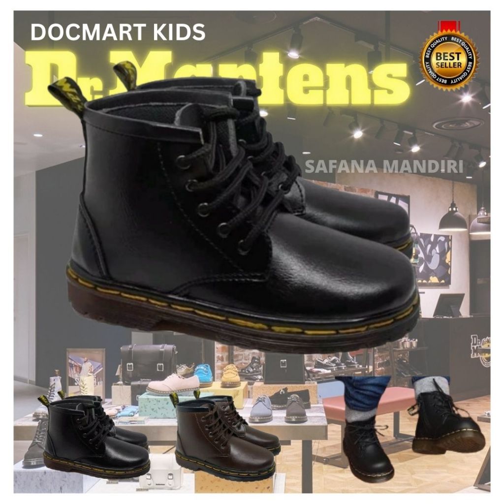 Jual Sepatu Boots Anak DOCMART HIGH Lucu dan Keren | Shopee Indonesia