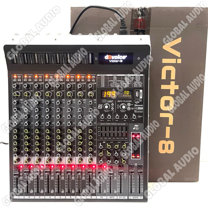 Jual Mixer Audio DbVoice Victor 8 8channel Original Mixer Db voice ...