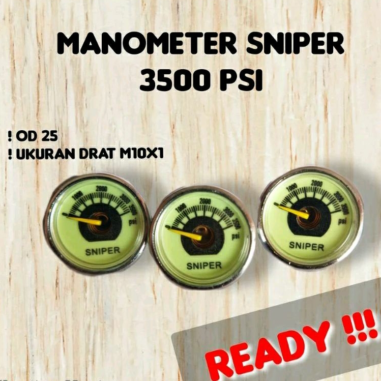 Jual Manometer Kecil 3500 Psi, Manometer Diameter 25, Mano Kecil Pompa ...