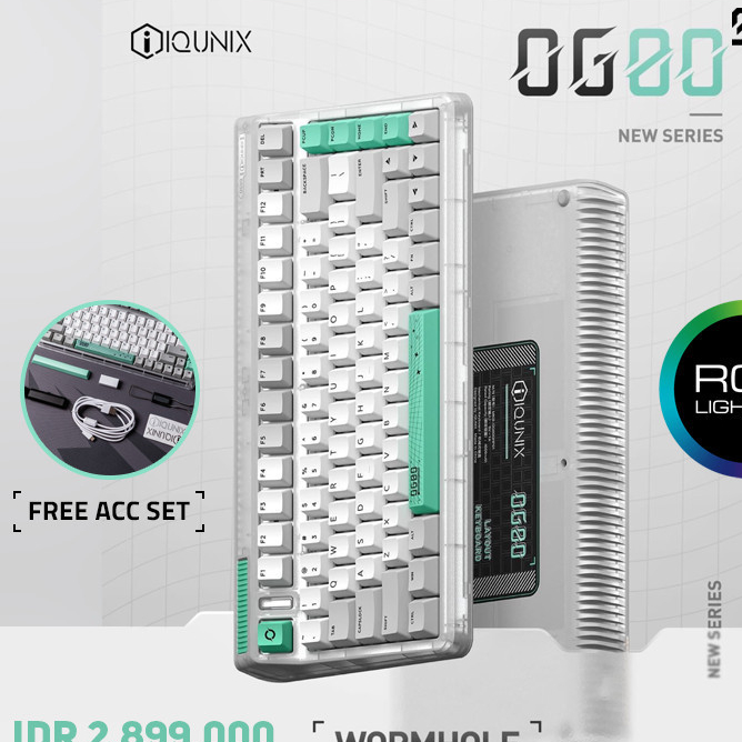 Jual IQUNIX OG80 / OG 80 Wormhole Costar Stabs RGB - Gaming Keyboard ...