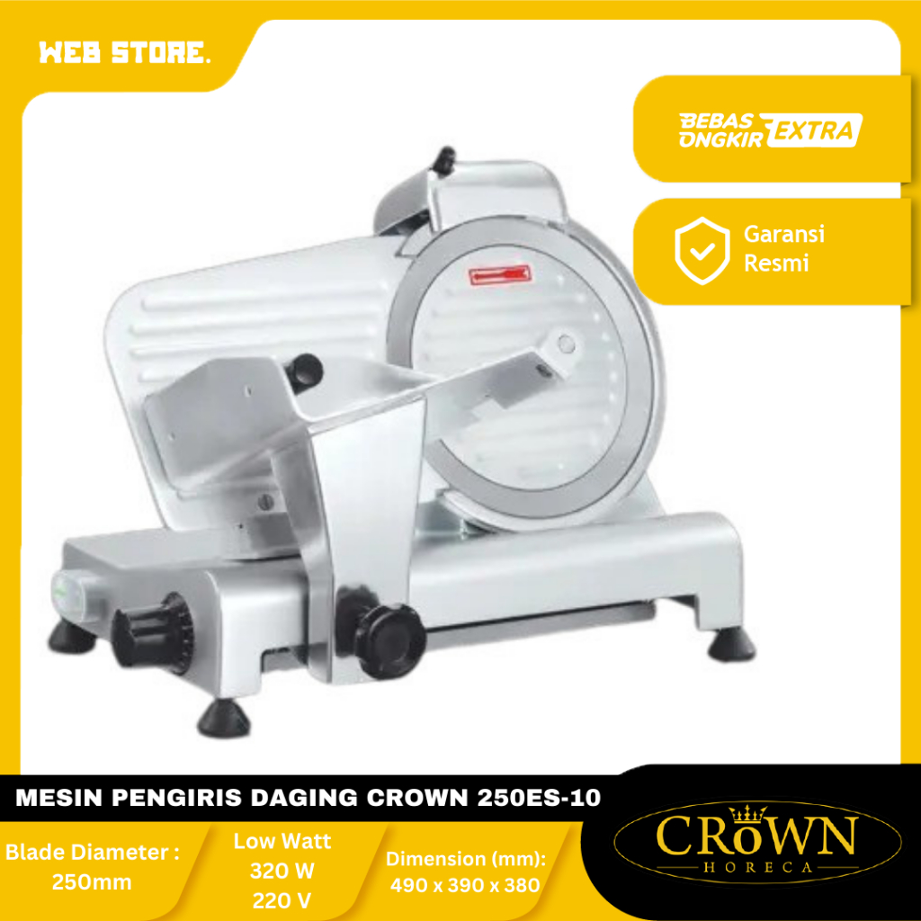 Jual Mesin Pengiris Daging Beku / Semi Auto Meat Slicer CROWN 250ES-10 ...