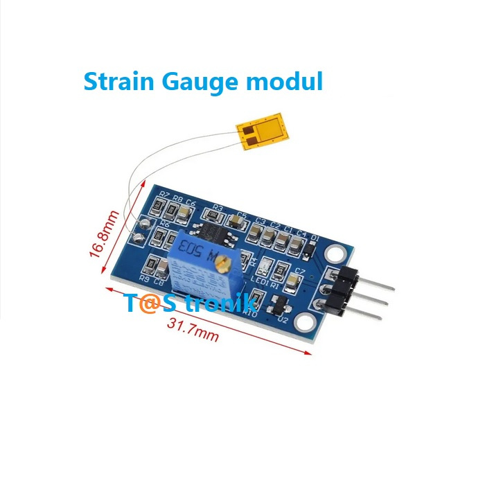 Jual Modul Amplifier Strain Gauge Module Sensor Bending Strain Gauge Y3 ...