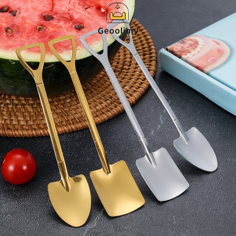 Jual Sendok Dessert Bentuk Sekop Besi Stainless Baja Anti Karat ...