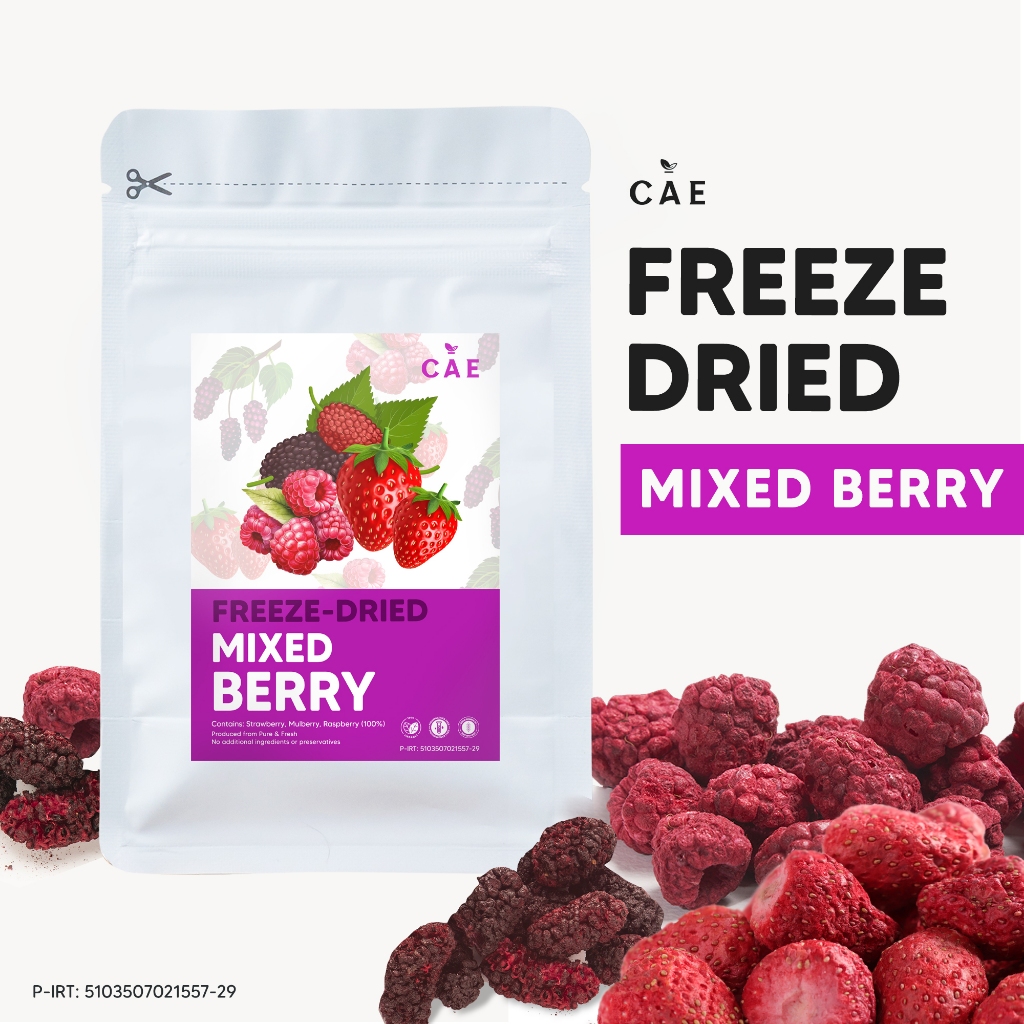 Jual Mixed Berry Freeze Dried Mixed Berry Fruit Buah Crisp Pure Kering ...