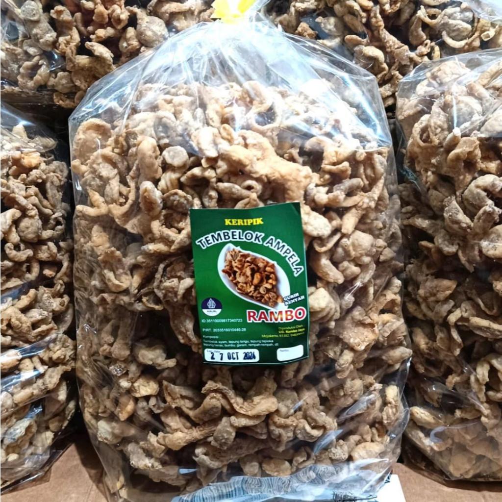 Jual Keripik Ampela Ayam 1kg Keripik Tembelok Ayam Krispy Empuk Tebal ...