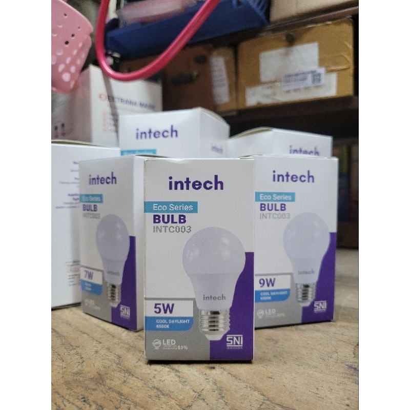 Jual Lampu LED Intech Eco Series Bulb INTC003 5W, 7W, 9W, 12W, 15W, 18W ...