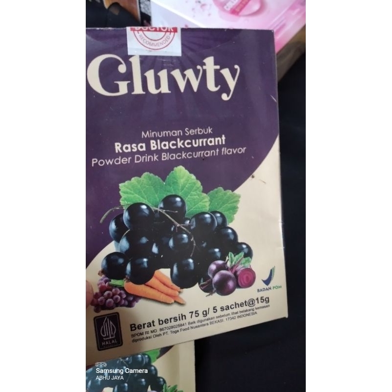 Jual GLUWTY minuman colagen pencerah kuli original aman bpom jual ...