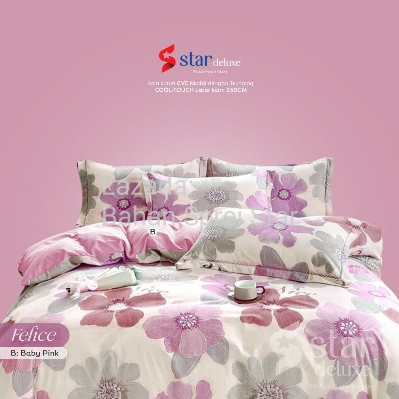 Jual Bahan Kain Sprei Star - Felice | Shopee Indonesia
