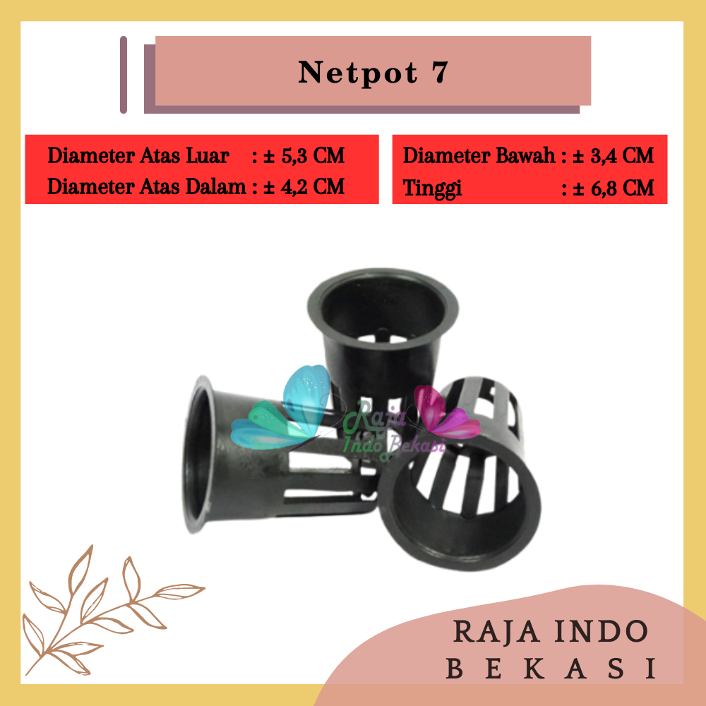 Jual Netpot 7cm Tinggi Hitam Diameter 5cm Tebal - Netpot 7 Cm ...