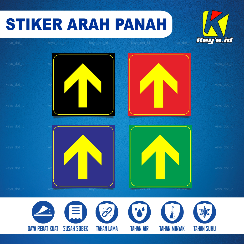 Jual STIKER PANAH, STIKER TANDA PANAH, STIKER ARAH PANAH, STIKER ...