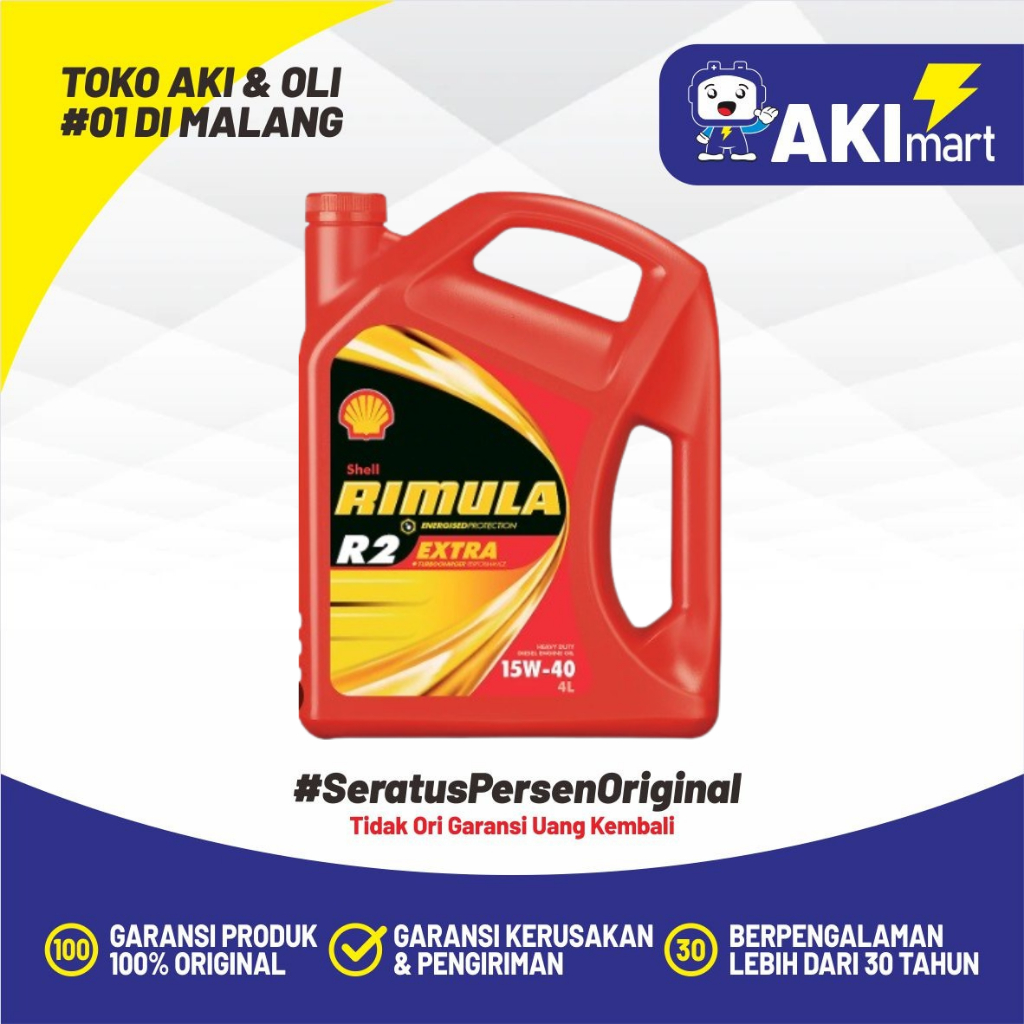Jual Shell Rimula R2 40 15W40 4 liter Oli Mesin Diesel | Shopee Indonesia