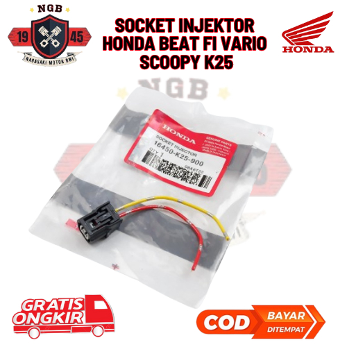 Jual Kabel Socket Injektor Honda Beat FI, Vario FI & Scoopy / Socket ...