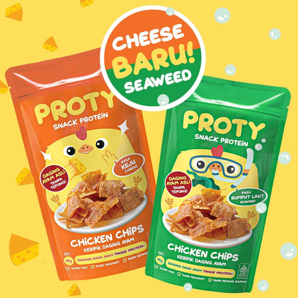 Jual Proty - Snack Protein - Chicken Chips - Keripik Daging Ayam Krispi ...
