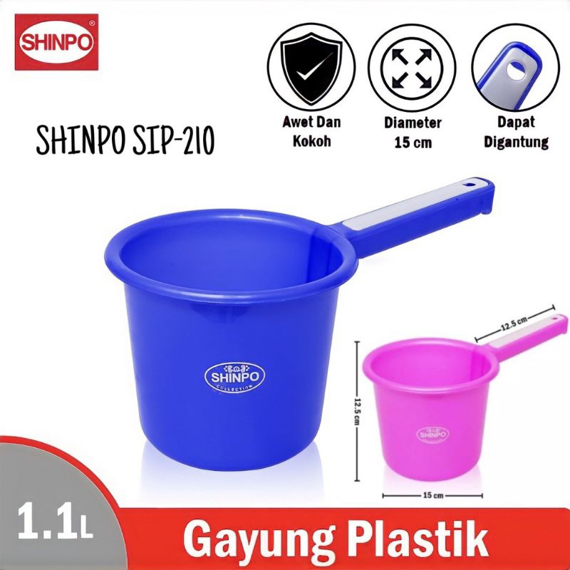 Jual SIP 210 Shinpo Gayung Mandi Plastik Ciduk Air Centong Air Water ...