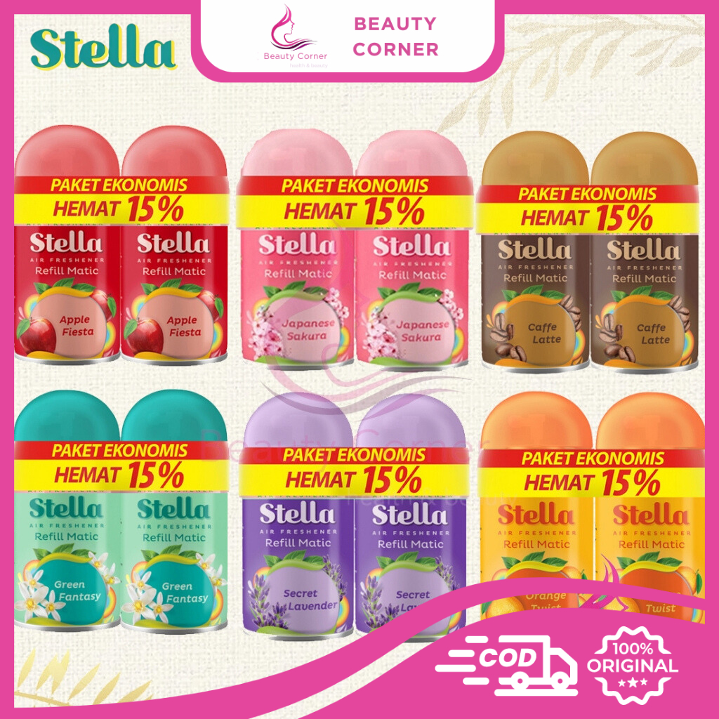 Jual (Isi 2 Pcs) Stella Air Freshener Refill Matic - Paket Hemat isi 2 ...