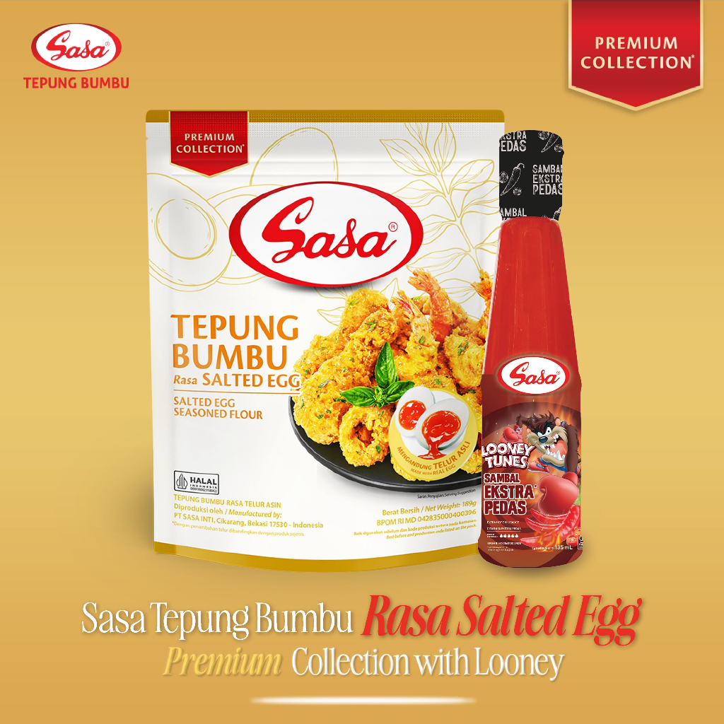 Jual Premium - SASA Tepung Bumbu Rasa Salted Egg with Looney | Shopee ...