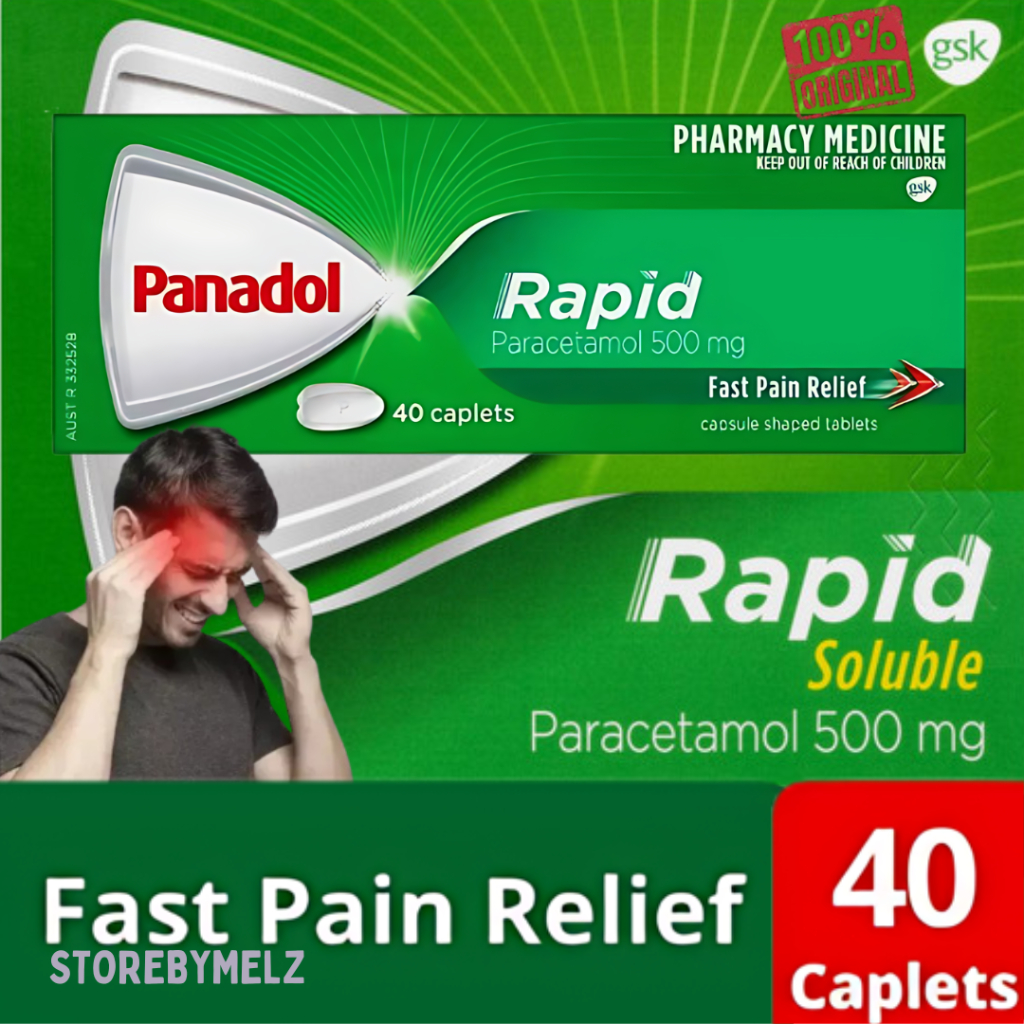 Jual Panadol Rapid Caplets Original Australia (Per 1 strip/10 butir ...