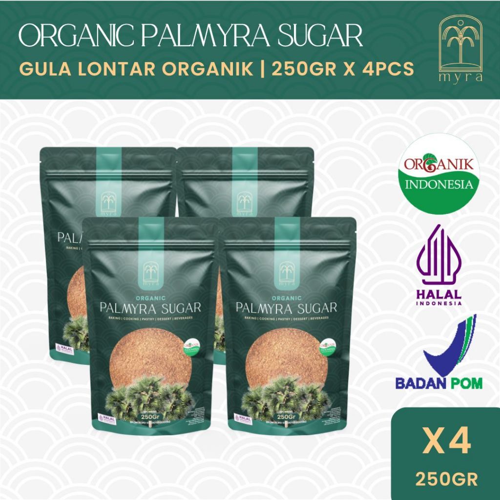 Jual Myra Gula Lontar Organik 250gr x 4pcs | Shopee Indonesia