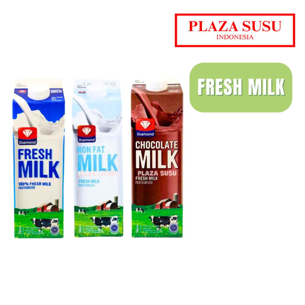 Jual SUSU DIAMOND FRESH MILK SUSU SEGAR 946 ML | Shopee Indonesia
