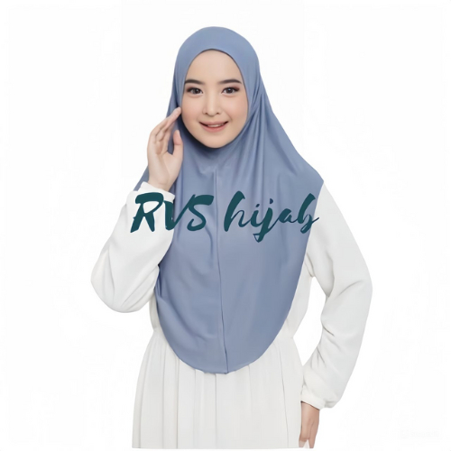 Jual Hijab Bergo Instan Non Pad Malay Oval Penguin Daily Jersey Spandek Premium L | Shopee Indonesia