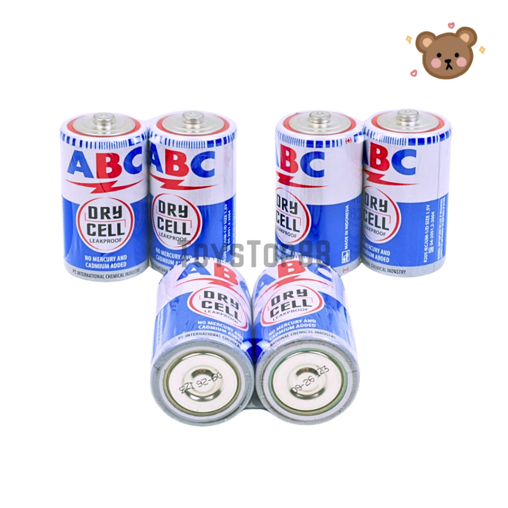 Jual Baterai ABC Biru Besar Size D isi 2 pcs / Battery Batu Batre ABC ...