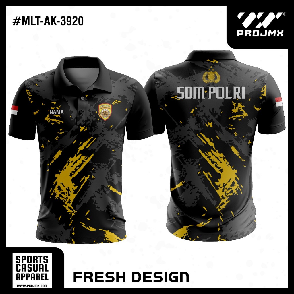 Jual PROJMX - KAOS JERSEY MILITER SDM POLRI ( BISA CUSTOM ) | Shopee ...