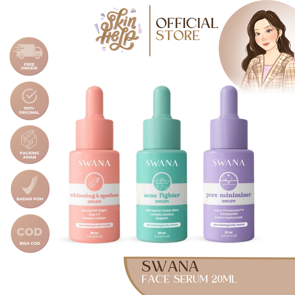 Jual SWANA Serum Series 20ml BPOM - Serum Wajah | Shopee Indonesia