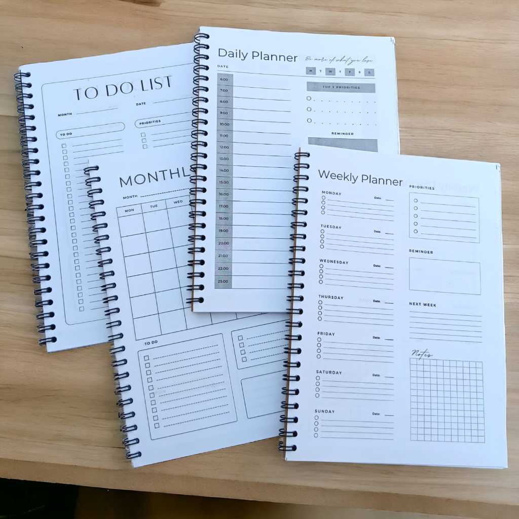 Jual [SPIRAL] DAILY PLANNER/WEEKLY PLANNER/MONTHLY PLANNER/TO DO LIST ...