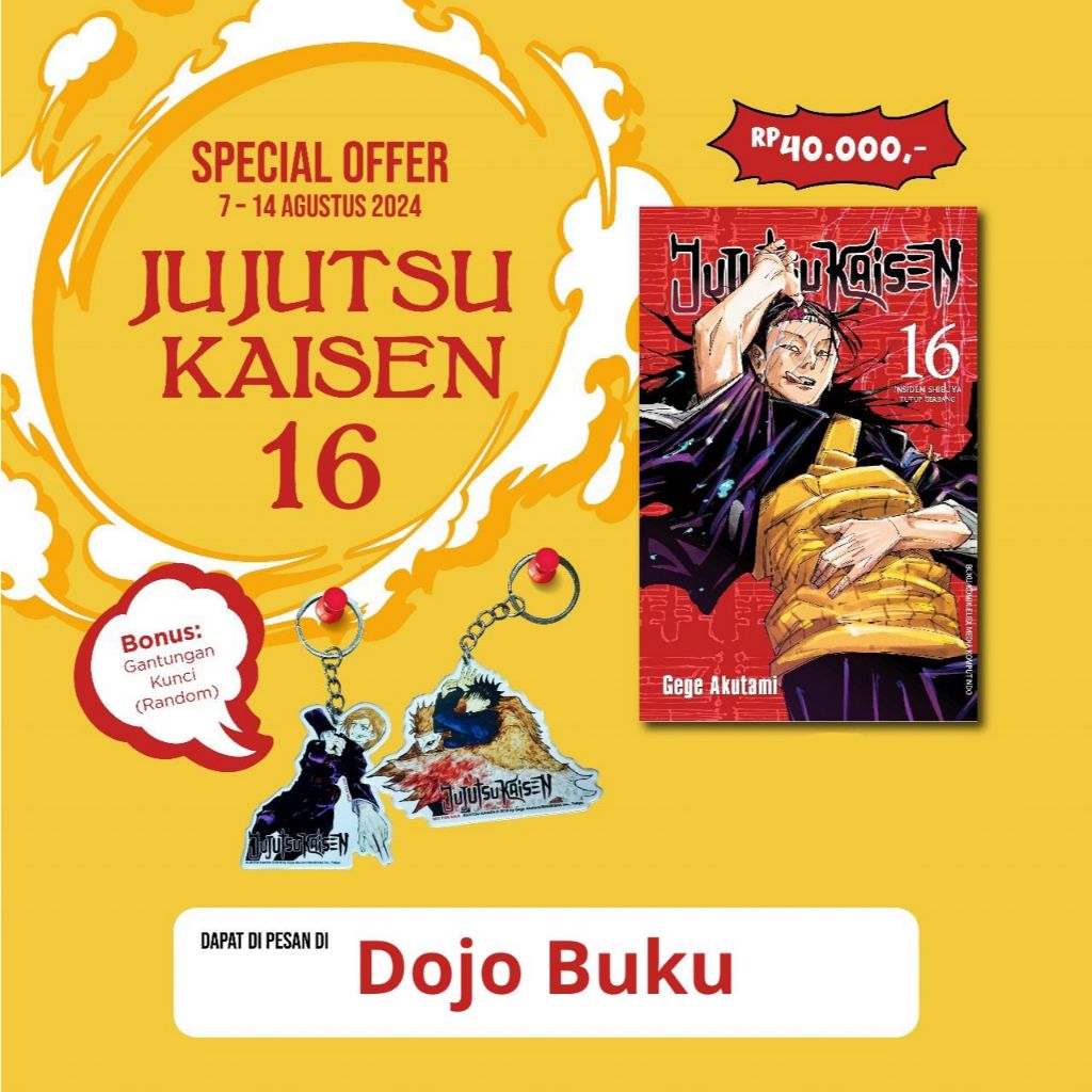Jual Komik Jujutsu Kaisen 16 by Gege Akutami | Shopee Indonesia