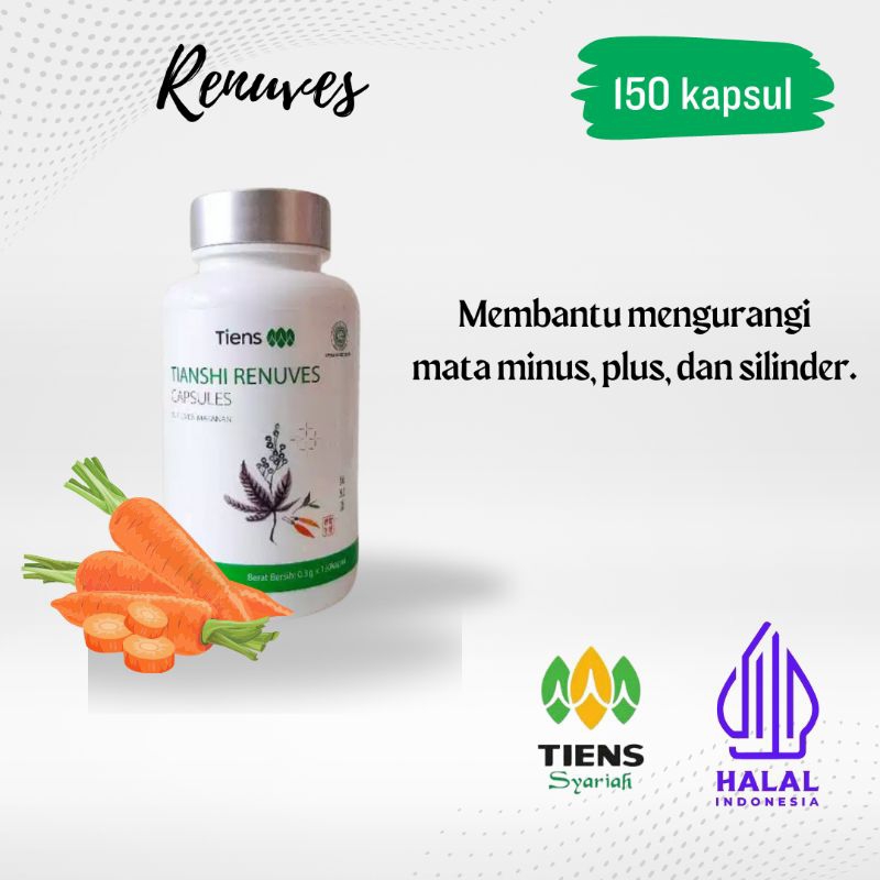 Jual TIENS RENUVES CAPSULES - PENURUN MATA MINUS DAN SILINDER ALAMI ...