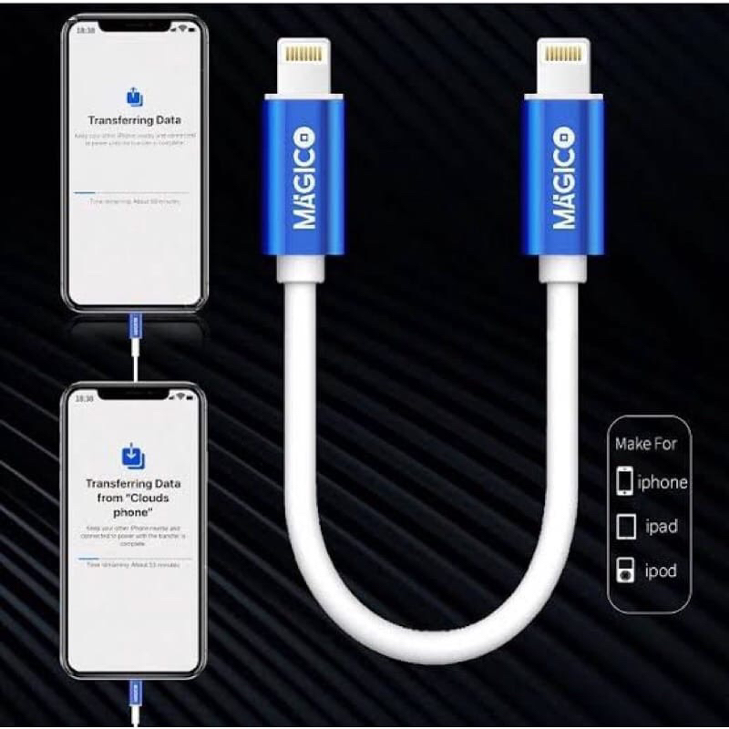 Jual KABEL TRANSFER DATA IPHONE TO IPHONE/IPAD MAGICO CABLE LIGHTNING ...