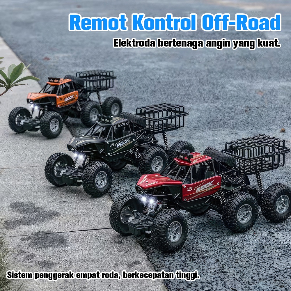 Jual Tatajoy Mobil Remote Control Besar 4WD Powerful Alloy Off-Road Car Mainan Rock Crawler 6 ...