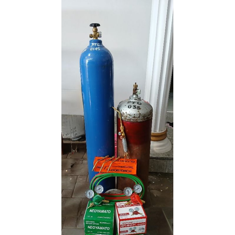Jual Paket Tabung Las karbit sudah isi siap pakai / paket tabung las ...