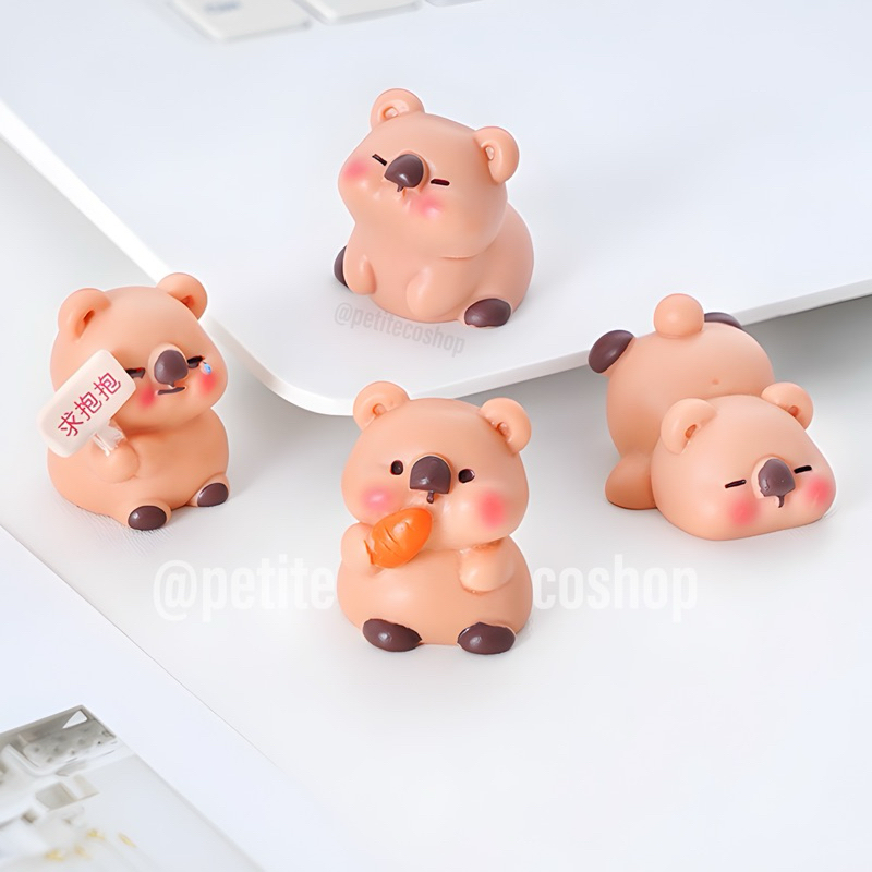 Jual Mini Capybara Figure Set Miniature Lucu Kapibara Miniatur Dekorasi ...