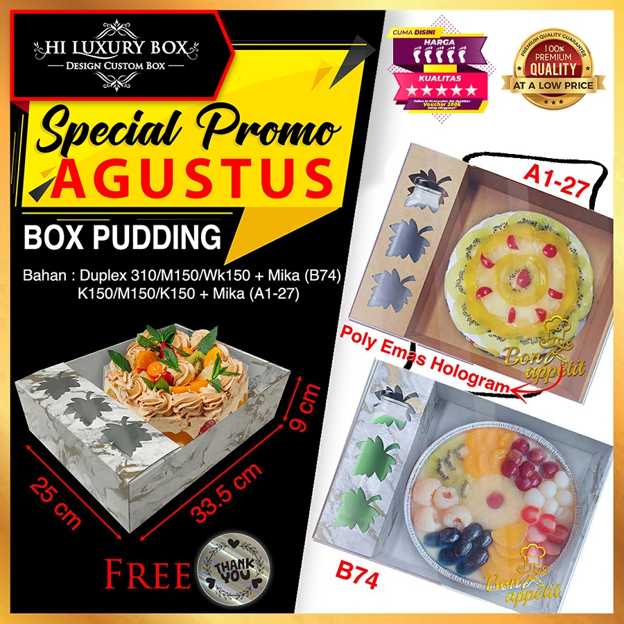 Jual Dus Puding - Tempat Puding Mika Transparan - A1-27 | Shopee Indonesia