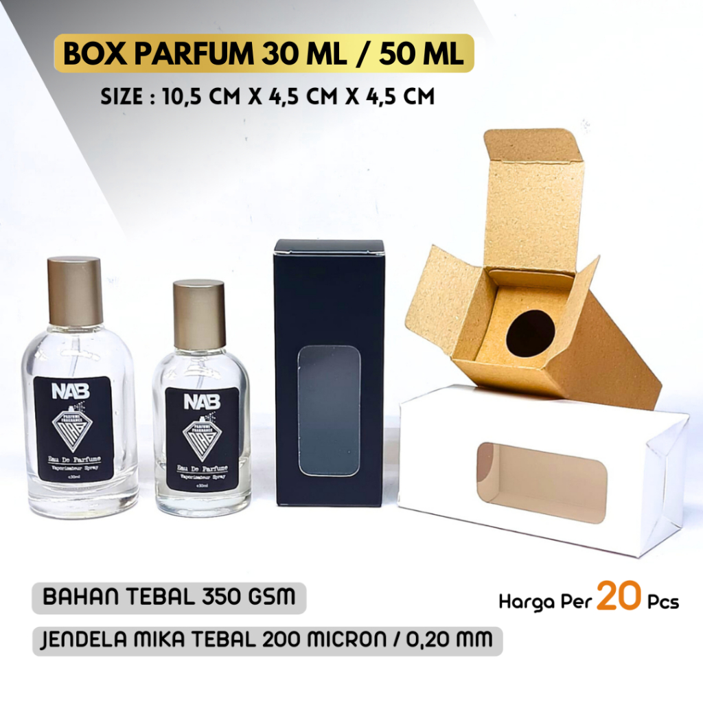Jual 20 PCS - BOX PARFUM ELLABO (10,5cm x 4,5cm x 4,5cm) 30ML/5OML BOX ...