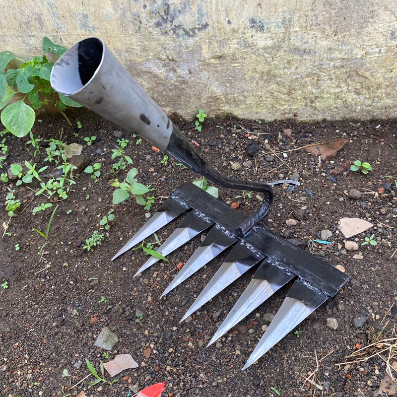 Jual RAKE Alat garukan Rumput 6 Garpu - Mata Garuk Rumput sampah ...