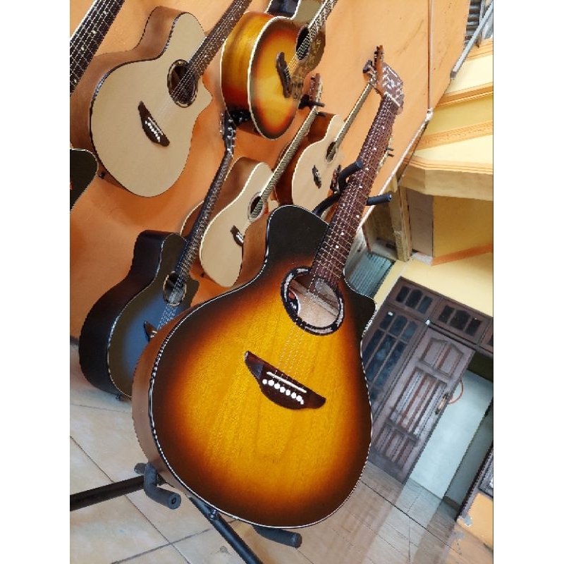 Jual Gitar Akustik Elektrik Apx 500ii Yamaha Sunburst, Gratis Packing ...