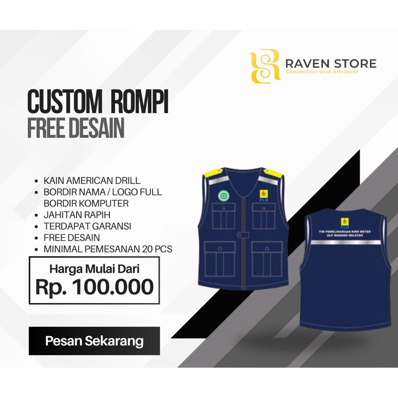 Jual Custom Rompi | Shopee Indonesia