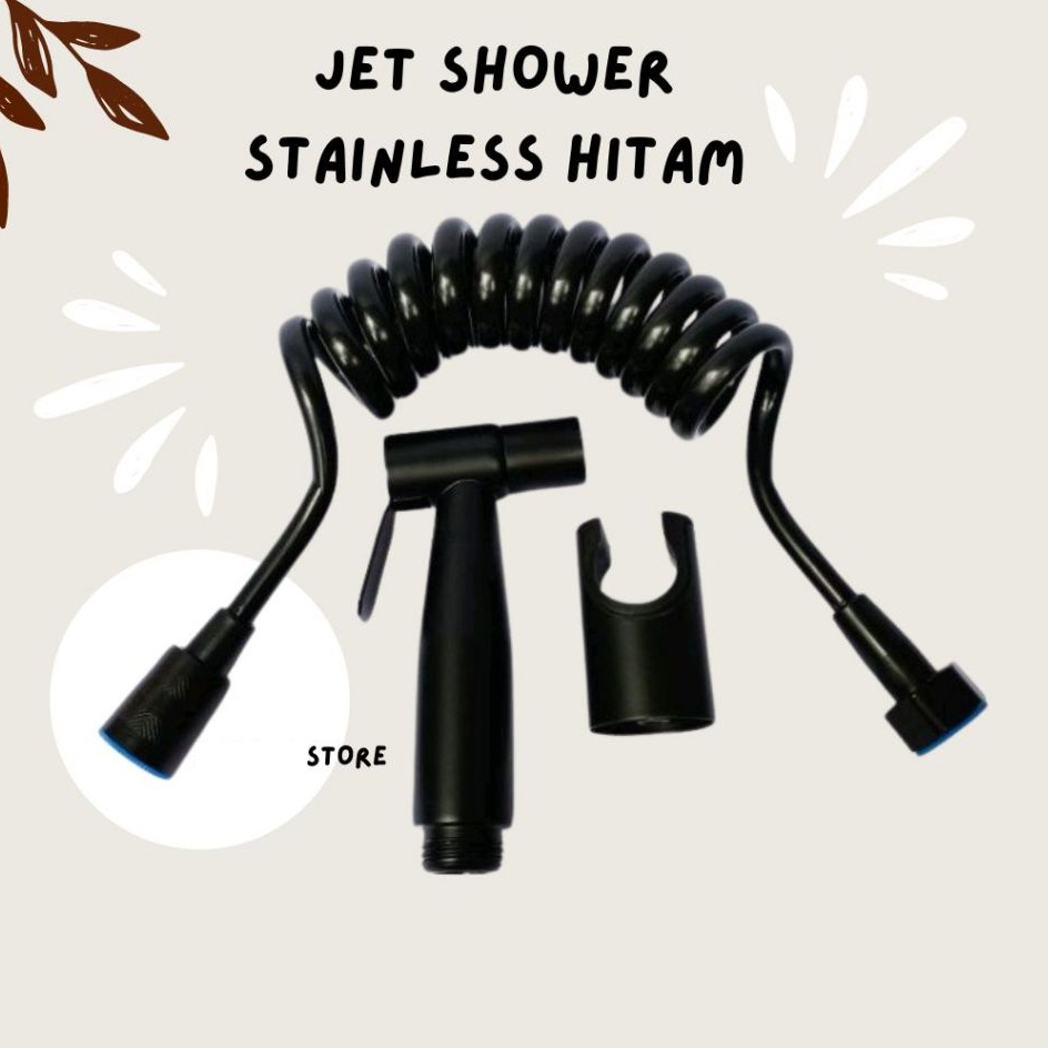 Jual Jet Shower Bidet Stainless304 Minimalis HITAM 03BL- Shower Cebok ...