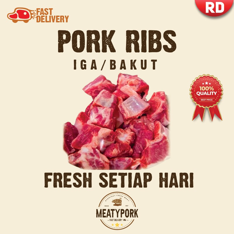 Jual IGA BABI BIASA FRESH / PAIKUT / BAKUT / PORK RIBS | Shopee Indonesia
