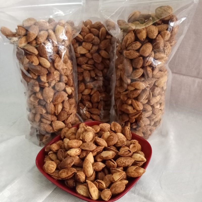 Jual Kacang Almond Cangkang Panggang Susu 1 kg oleh cemilan - Kacang ...