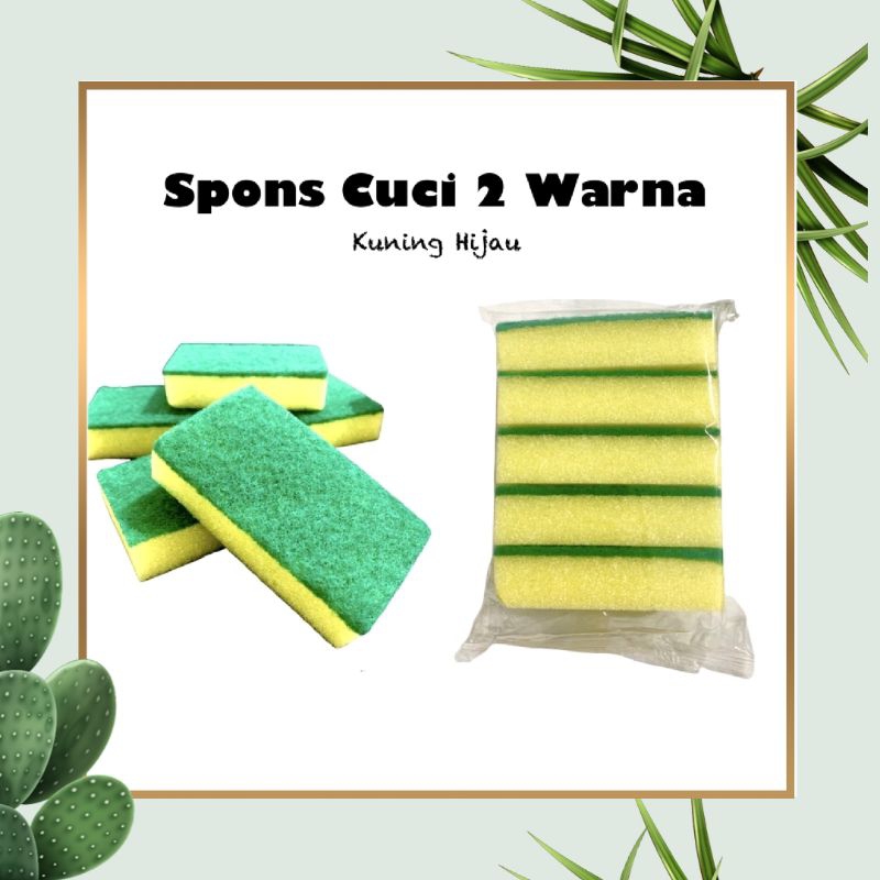 Jual Spons, spon cuci piring, hijau kuning | Shopee Indonesia