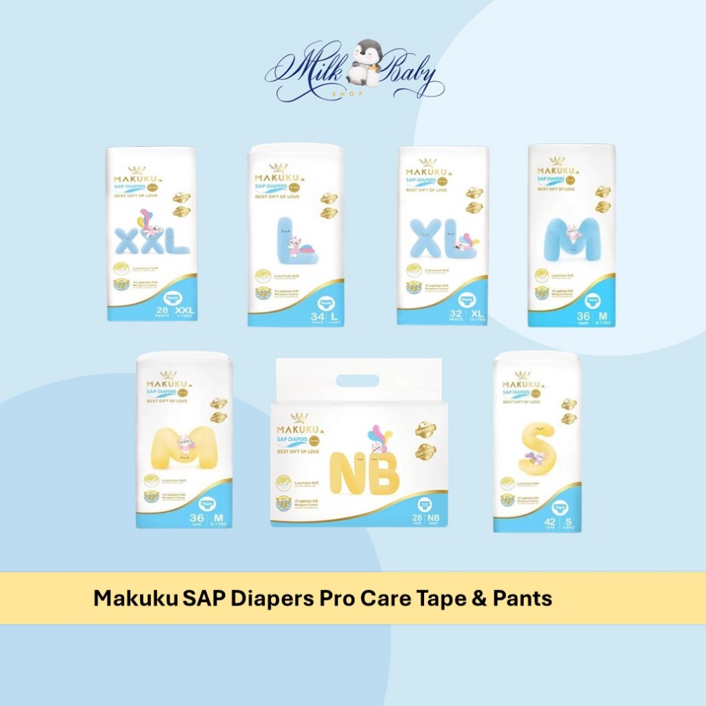 Jual Makuku SAP Diapers Pro Care Tape & Pants - Popok bayi Series | Shopee Indonesia