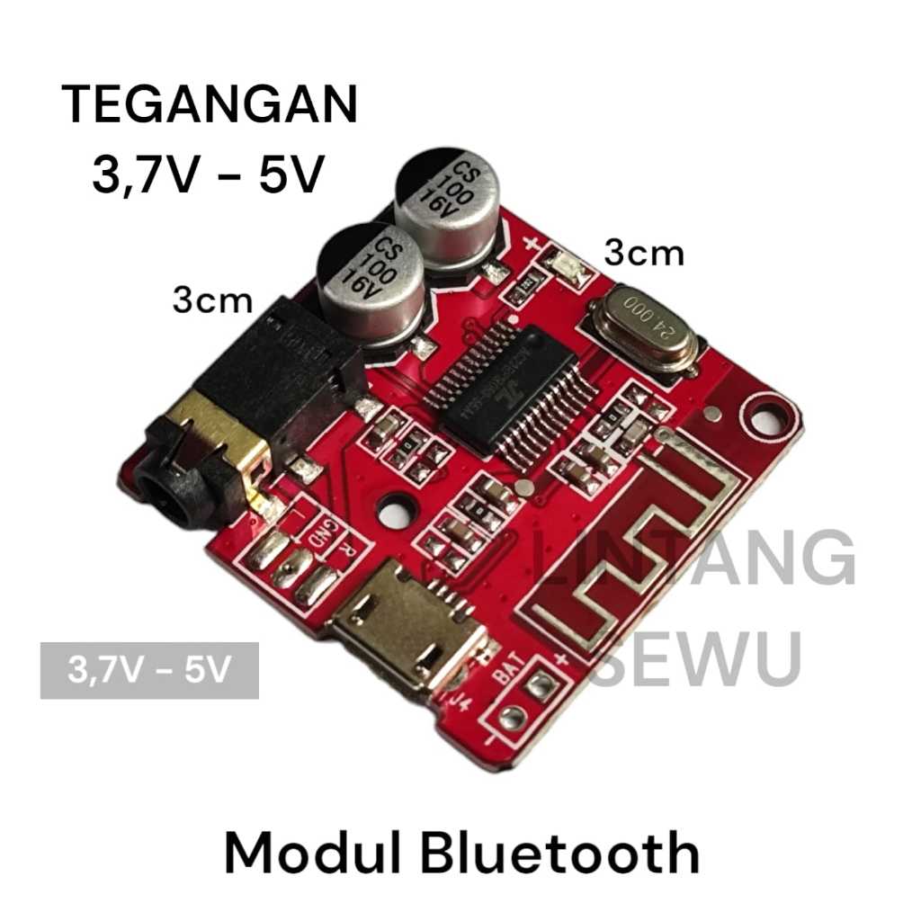 Jual Modul Bluetooth Modul Penerima Bluetooth Mini Bluetooth Receiver ...